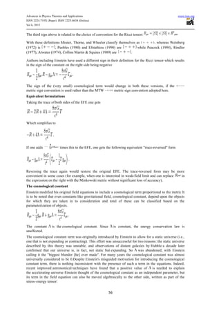 Eienstein field equations | PDF