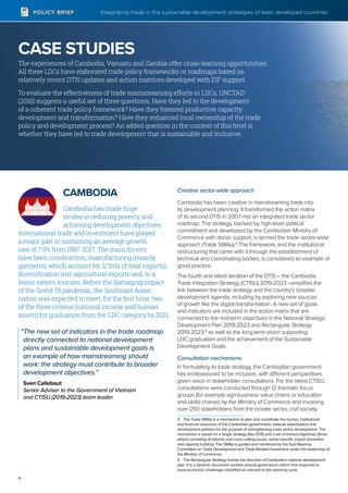 Integrating trade in the sustainable development strategies of least developed countries | PDF