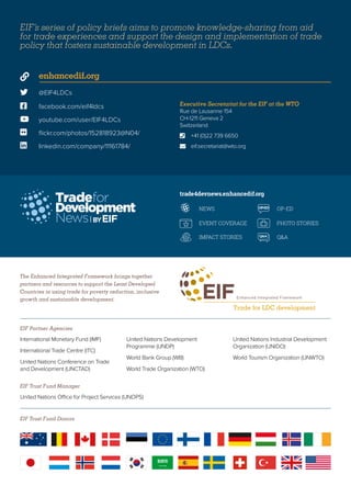 Supporting sustainable tourism development in least developed countries ...
