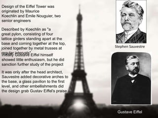 Eiffel tower: An Architectural Presentation | PPTX