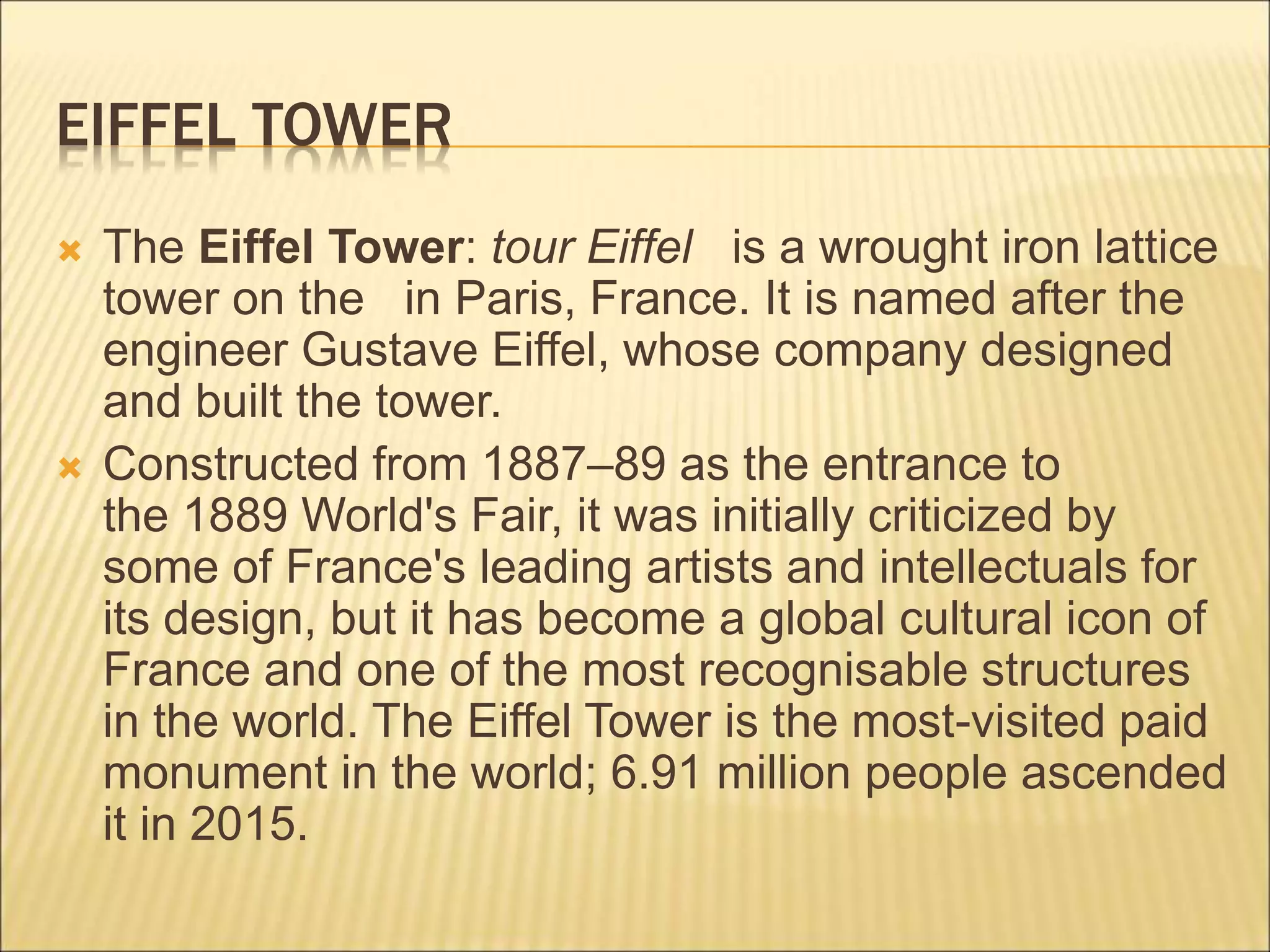 EIFFEL TOWER CHRISTIE & NAYA.ppt