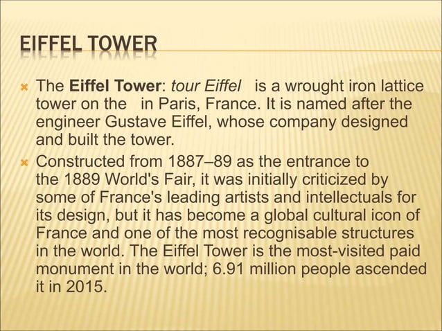 EIFFEL TOWER CHRISTIE & NAYA.ppt