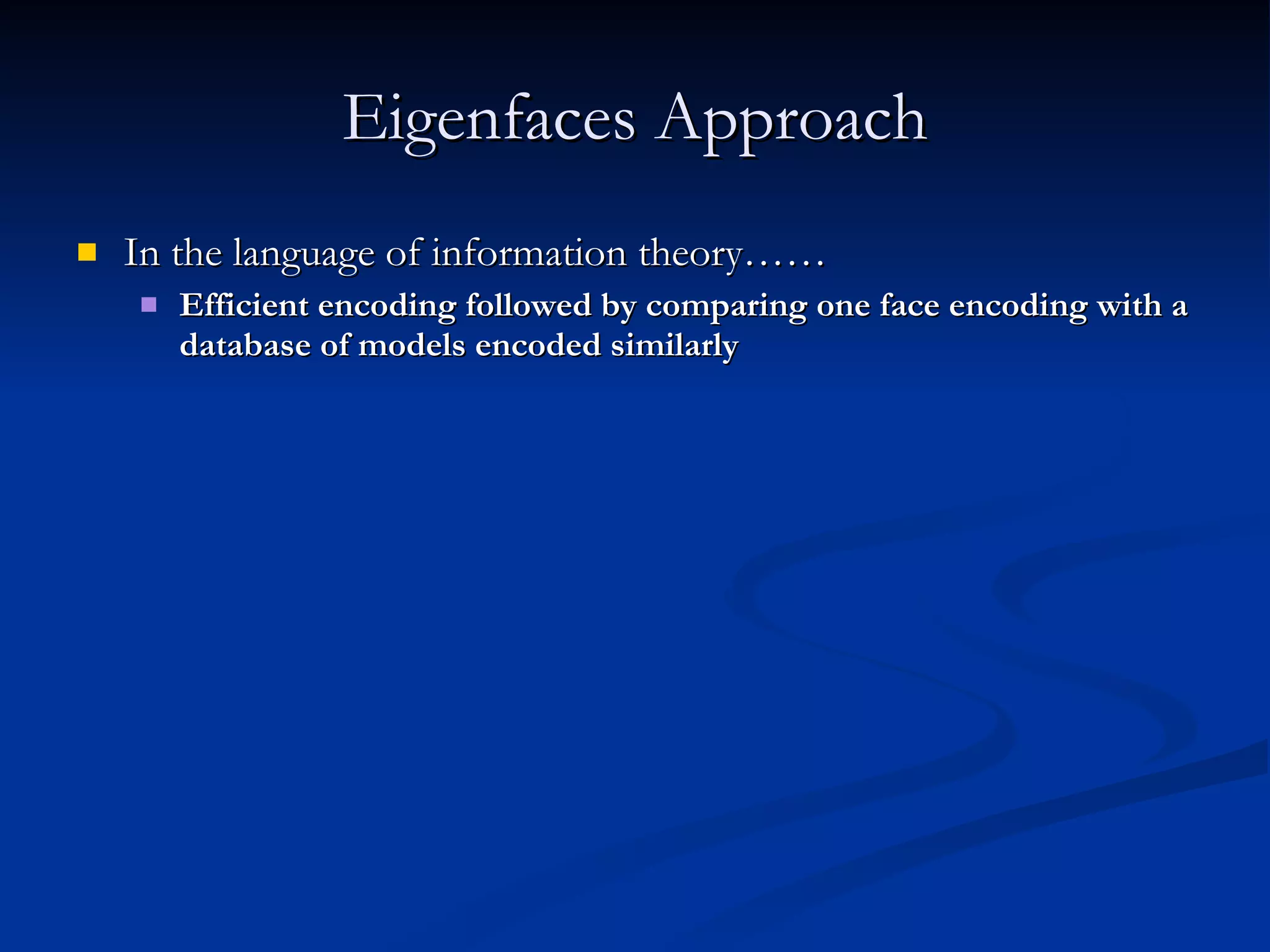 Eigenface For Face Recognition | PPT