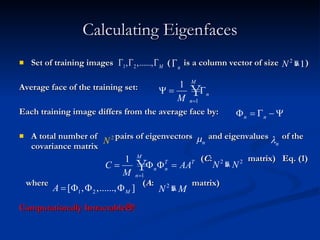 Eigenface For Face Recognition | PPT