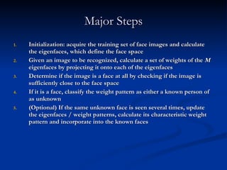Eigenface For Face Recognition | PPT