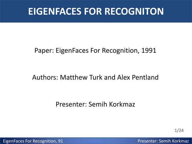 Eigenfaces | PDF
