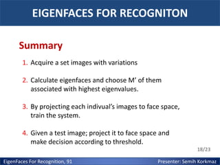 Eigenfaces | PDF