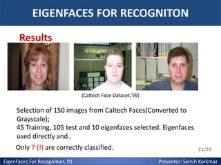 Eigenfaces | PDF