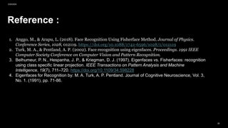 Eigenfaces , Fisherfaces and Dimensionality_Reduction | PPTX