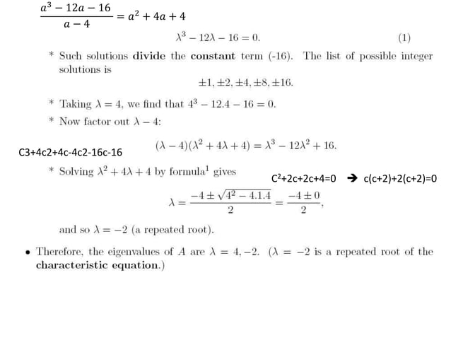 Eigen Value And Eigen Vector Pptx