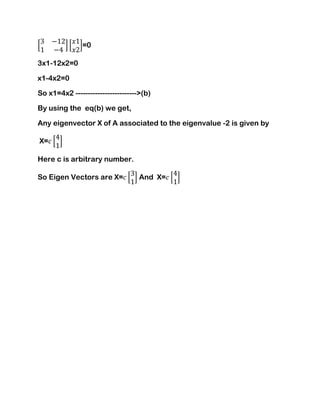 Eigenvalues and eigenvectors | PDF