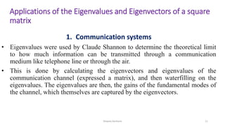 Eigen value and eigen vectors shwetak | PDF
