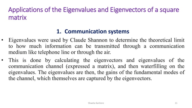 Eigen value and eigen vectors shwetak | PDF
