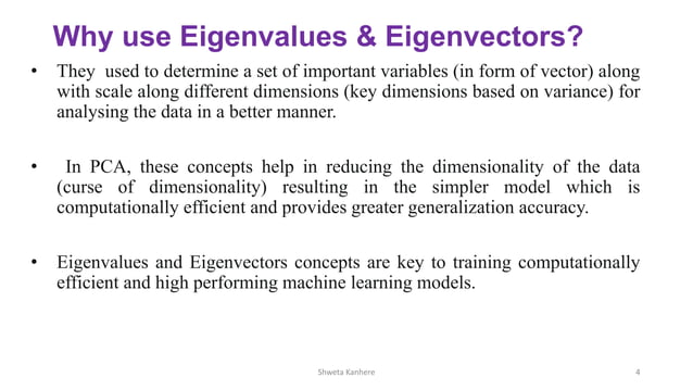 Eigen value and eigen vectors shwetak | PDF