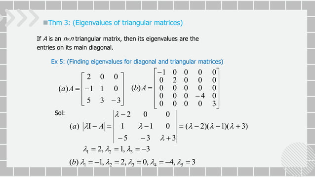 Eigen Value And Vector Of Linear Transformation Pptx