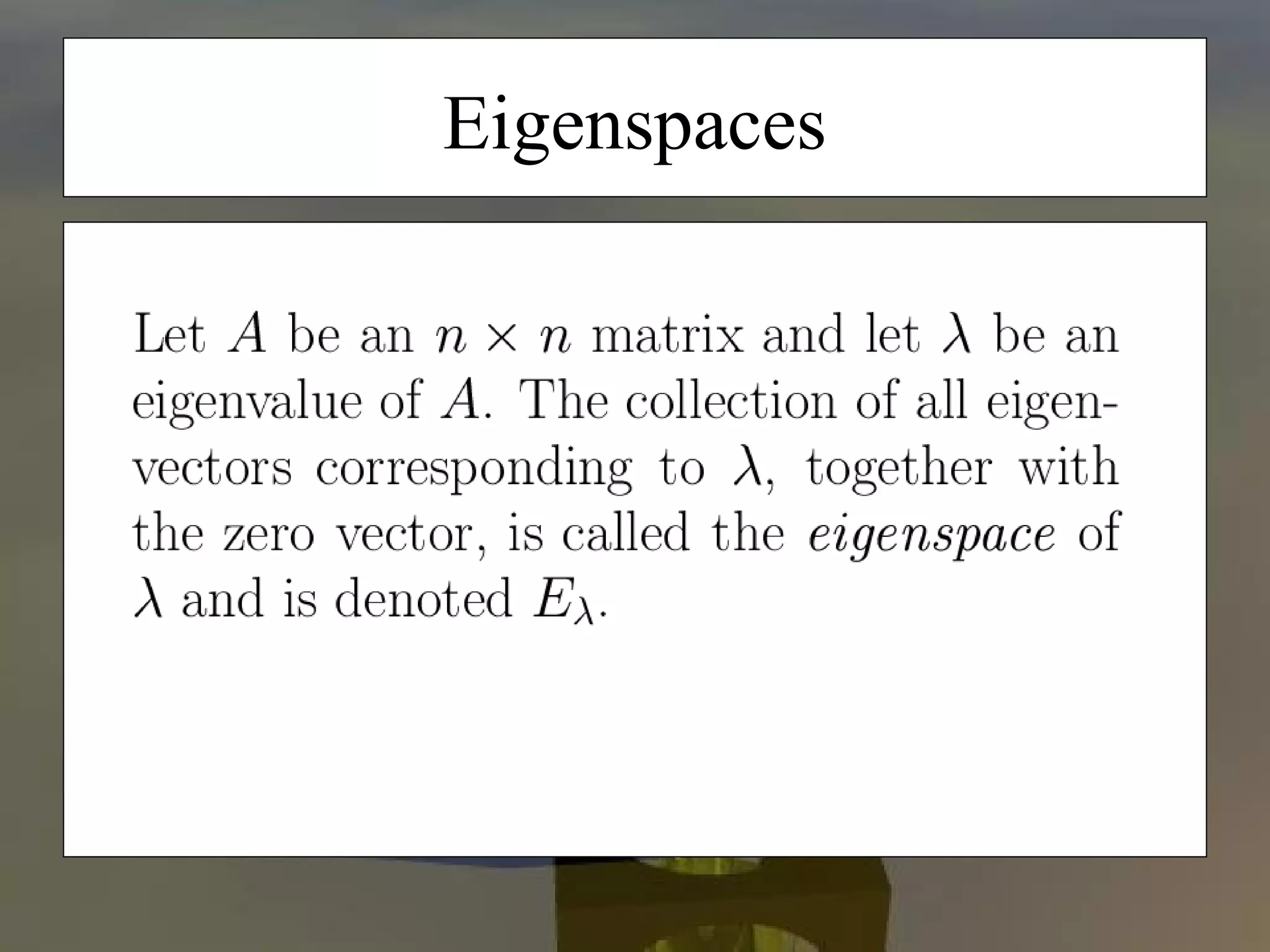 Eigen values and eigen vector ppt | PPT
