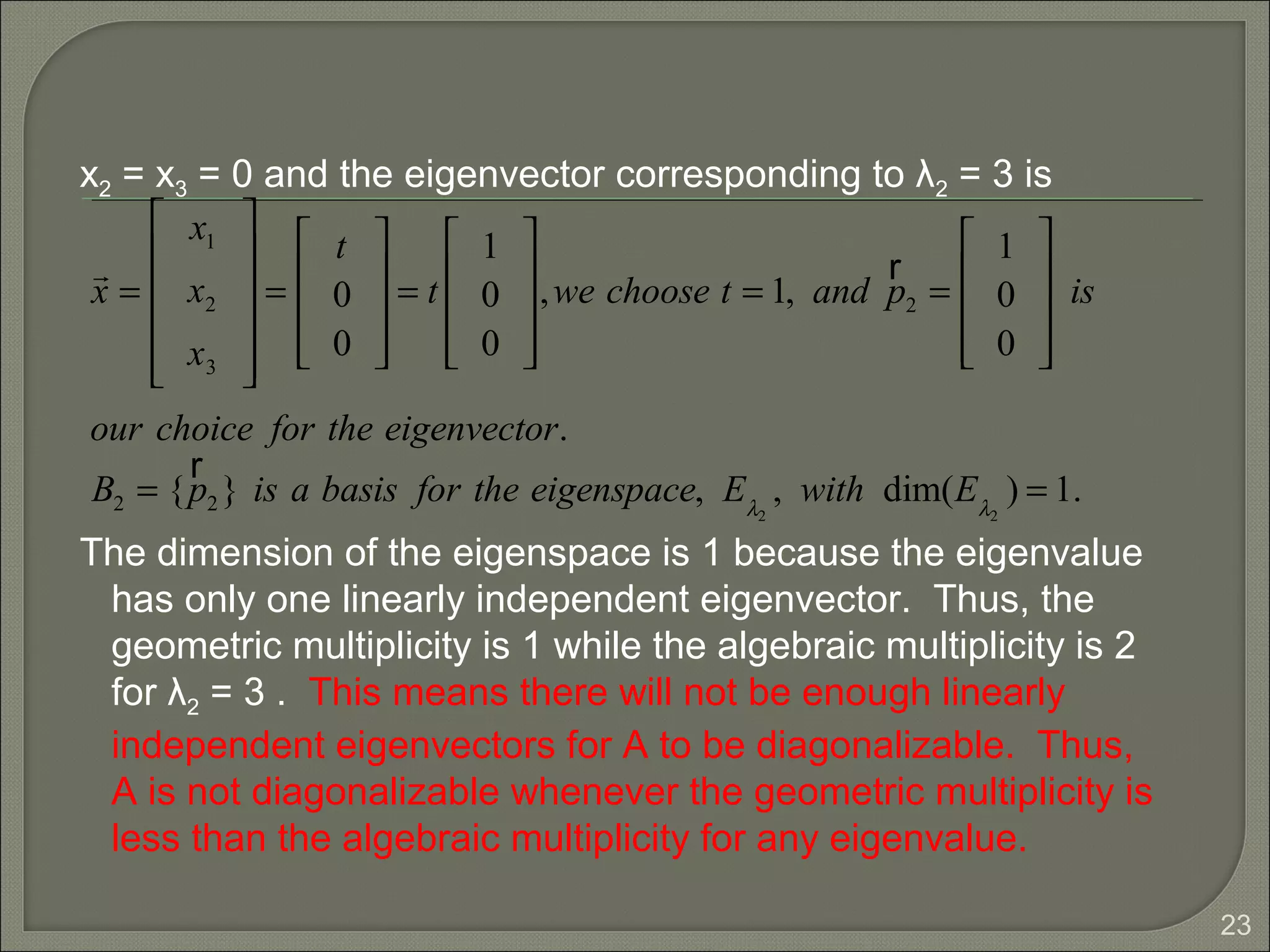 Eigen values and eigenvectors | PPT