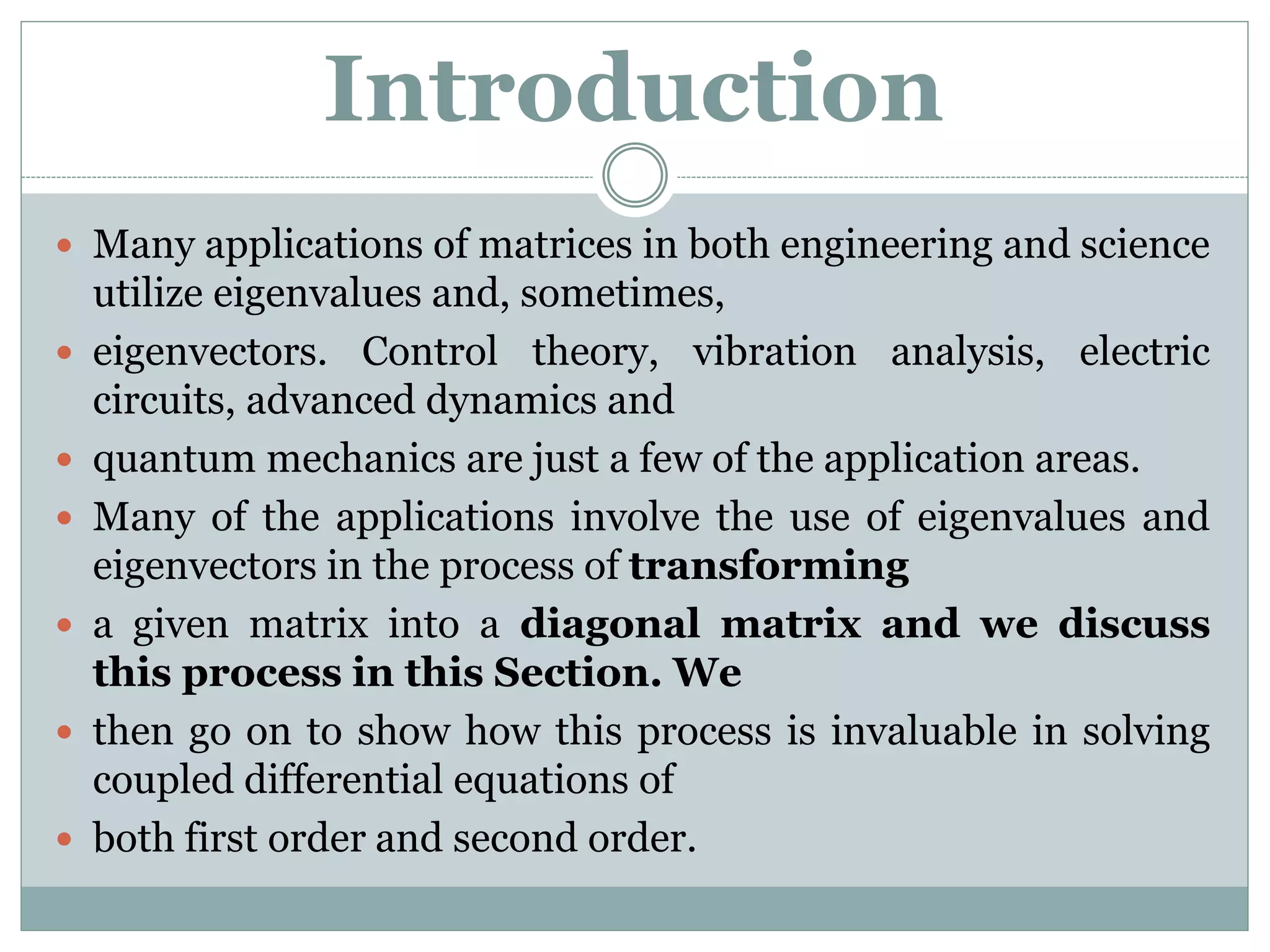 Eigen values and eigen vectors | PPTX