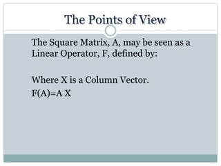 Eigen values and eigen vectors | PPTX