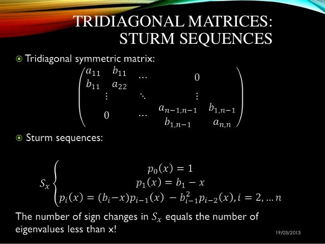 Eigenvalues And Eigenvectors Of Symmetric Matrices