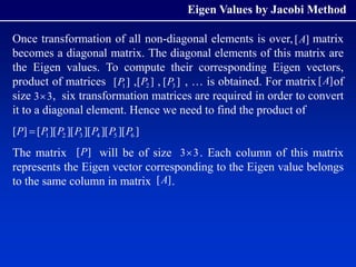 Eigen Values Jocobi Method.ppt