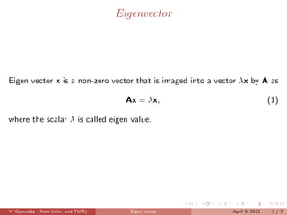Eigen vector | PDF