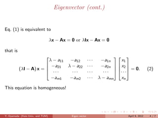 Eigen vector | PDF