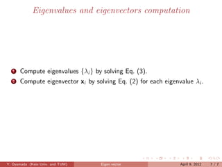Eigen vector | PDF