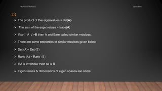 Eigenvalues and Eigenvector | PPTX