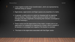 Eigenvalues and Eigenvector | PPTX