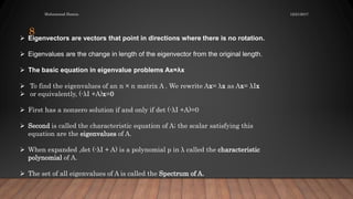 Eigenvalues and Eigenvector | PPTX