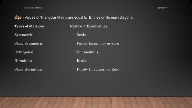Eigenvalues and Eigenvector | PPTX | Physics | Science