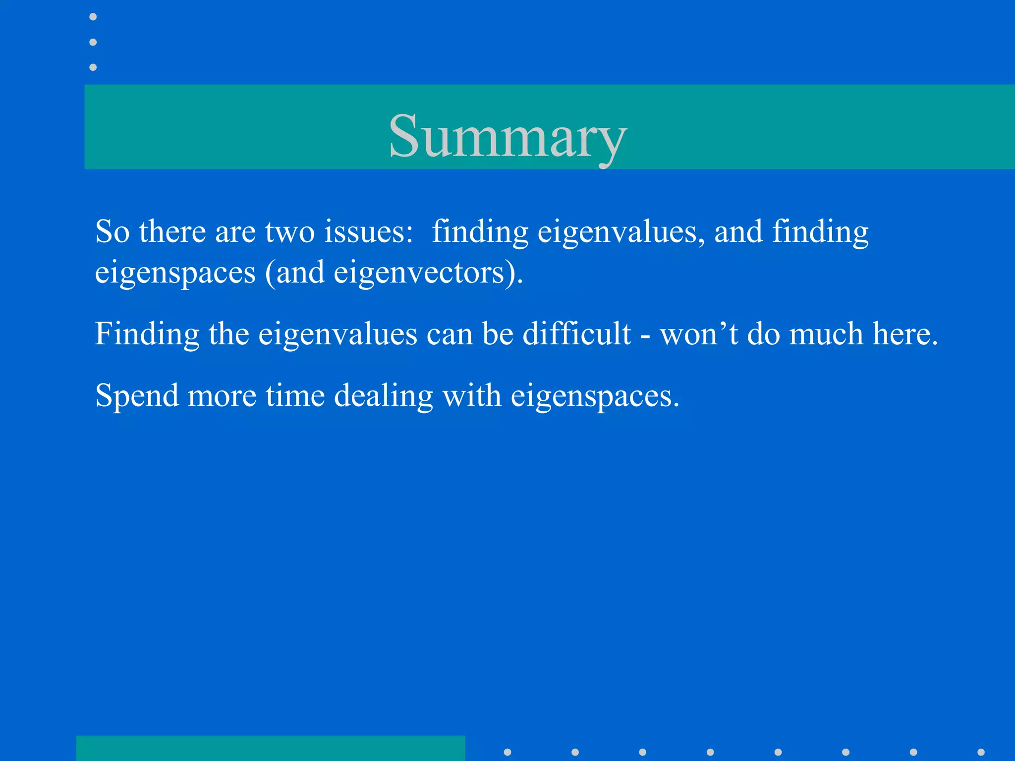 Eighan values and diagonalization | PPT