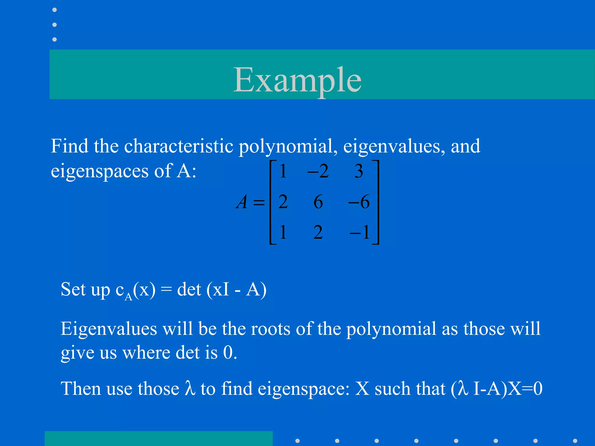 Eighan values and diagonalization | PPT