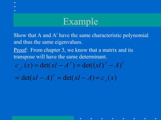 Eighan values and diagonalization | PPT