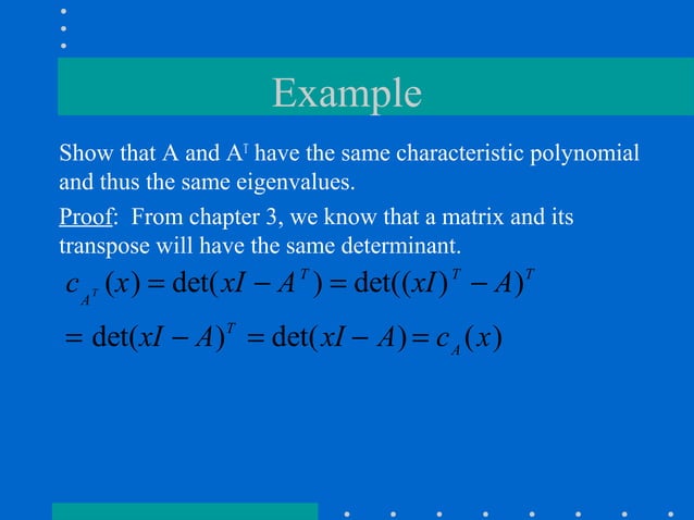 Eighan values and diagonalization | PPT