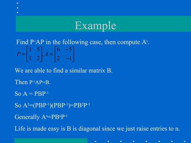 Eighan values and diagonalization | PPT