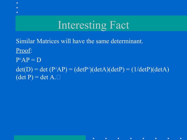 Eighan values and diagonalization | PPT