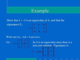 Eighan values and diagonalization | PPT
