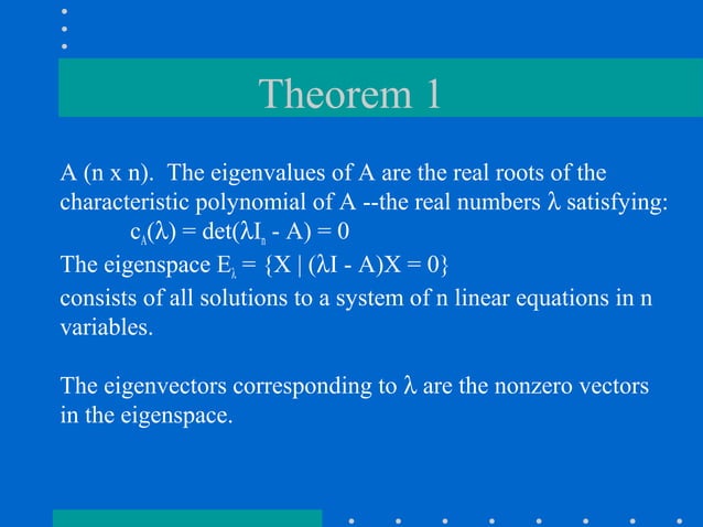 Eighan values and diagonalization | PPT