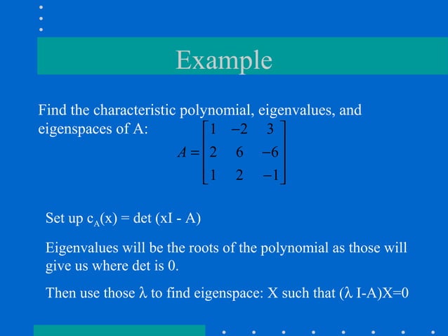 Eighan values and diagonalization | PPT