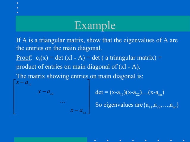 Eighan values and diagonalization | PPT