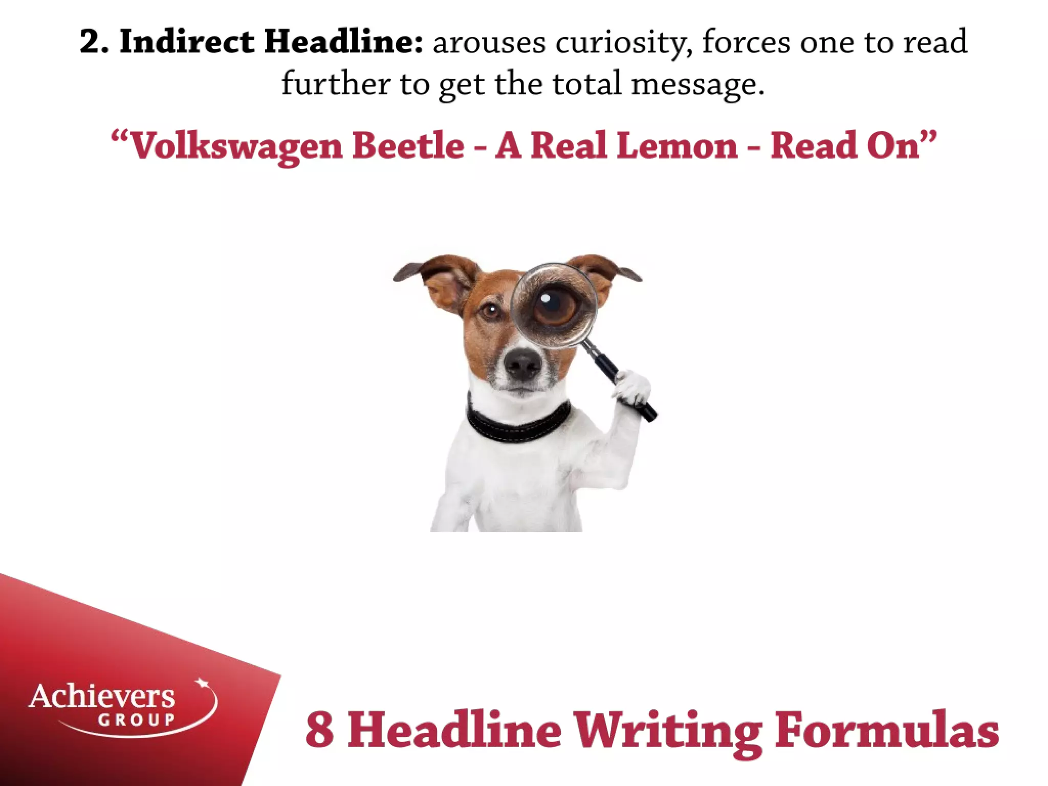 Eight powerful headline writing formulas | PPT