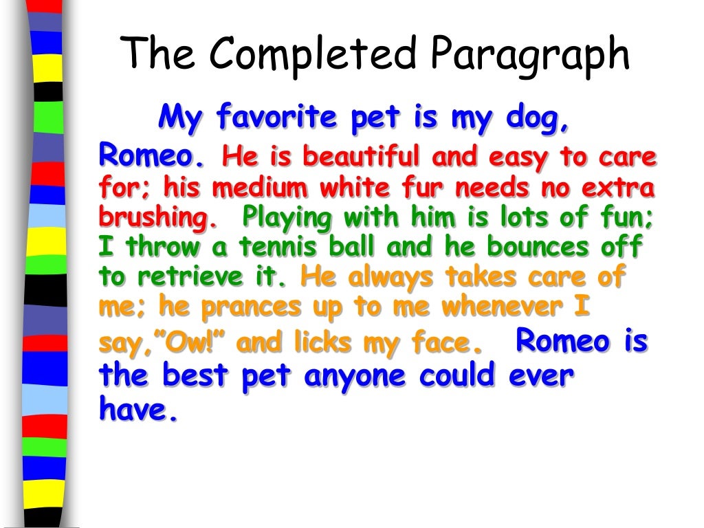 Eight paragraph sentence pptx