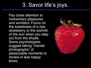 Eight Steps Toward A More Satisfying Life | PPT