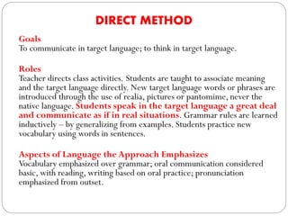 Eight approaches to language teaching-LET Review | PPTX