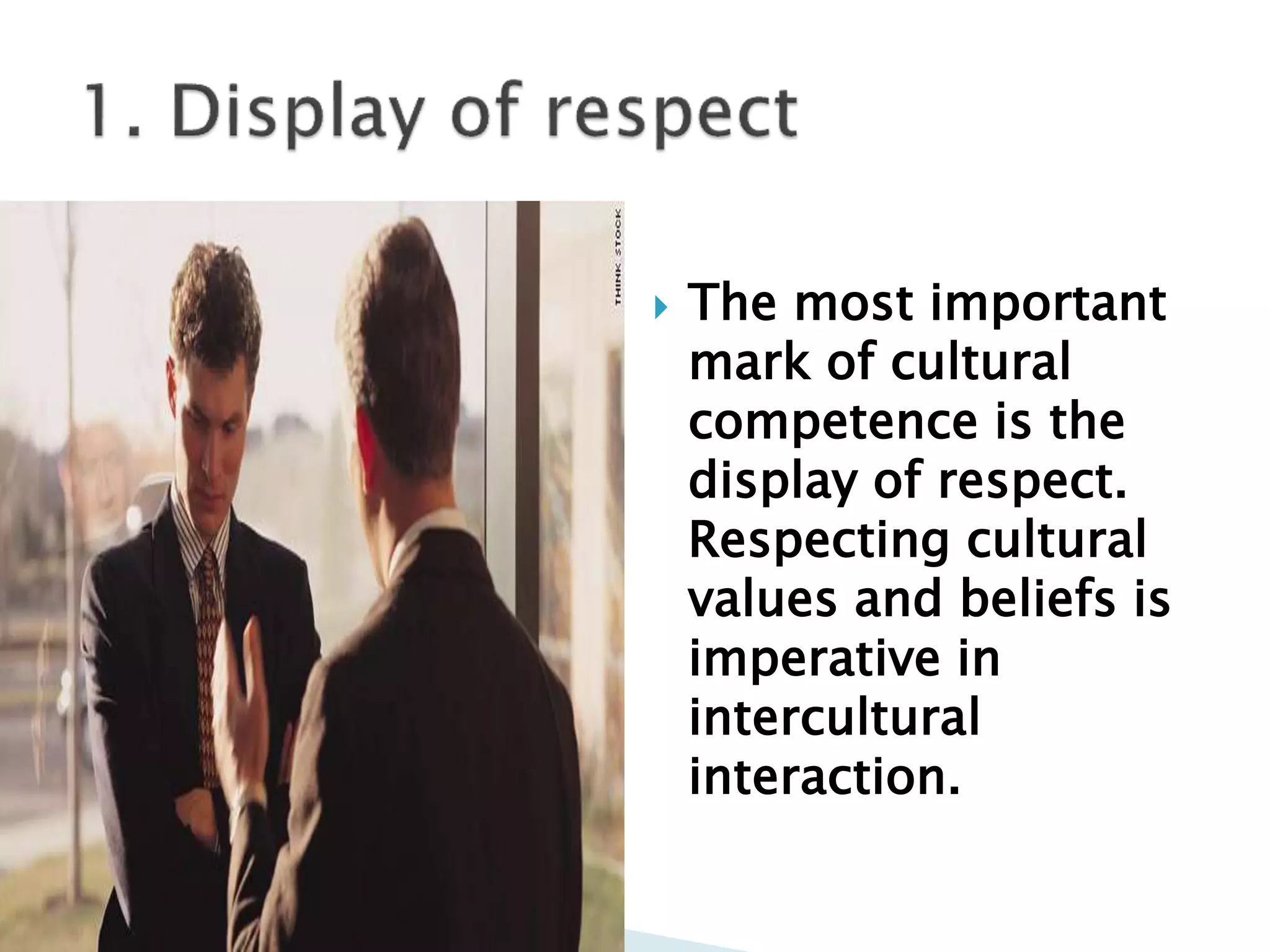 Eight basic behaviors for intercultural competence | PPTX