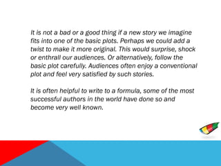 Eight Basic plots used in movies and stories. | PPTX