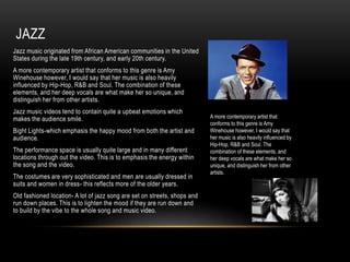 Eight different music genres | PPTX