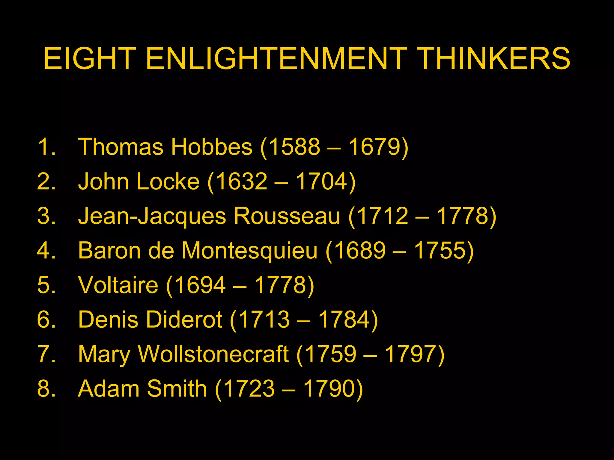 Enlightenment Thinker | PPT